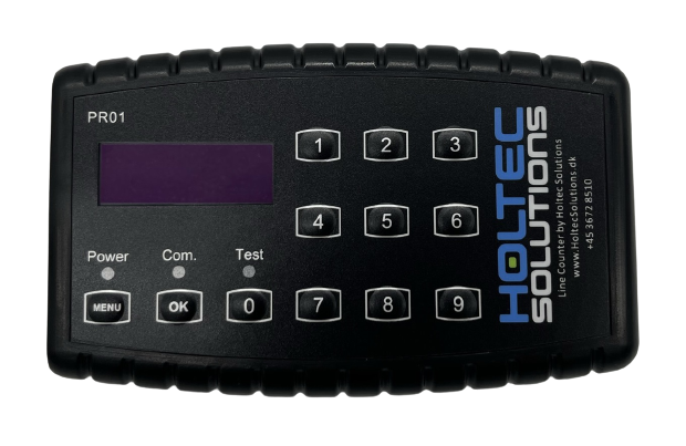 Line Counter 6 lines m. backup batt. - Tæller og tilbehør - Holtec Solutions A/S
